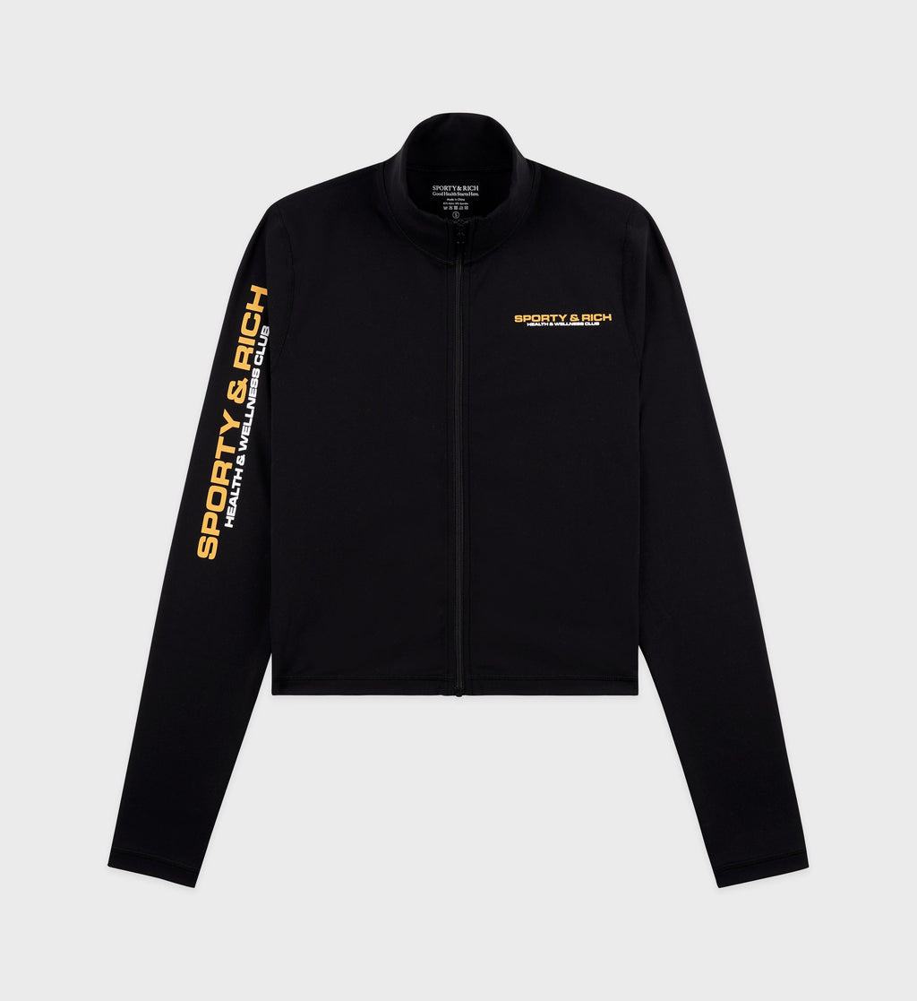 Bold Health Sports Jacket - Black/White/Gold – Sporty & Rich