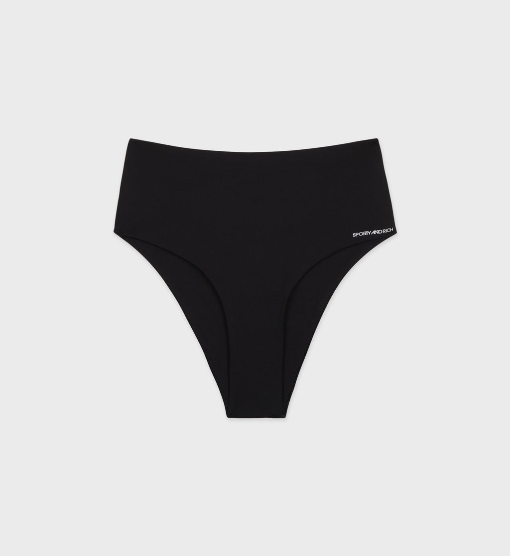 Brigitte Bikini Bottom - Black – Sporty & Rich