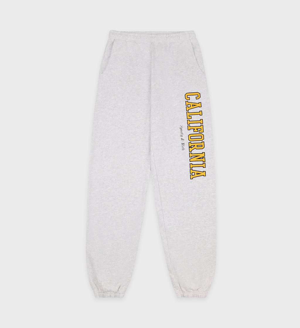 California Sweatpant - Heather Gray/Gold – Sporty & Rich