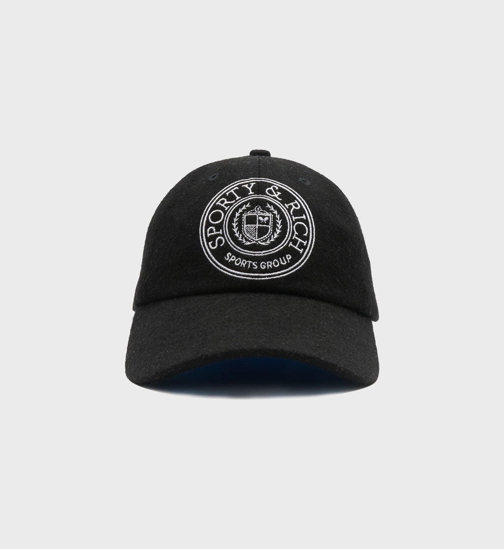 Connecticut Crest Flannel Hat - Black/White – Sporty & Rich