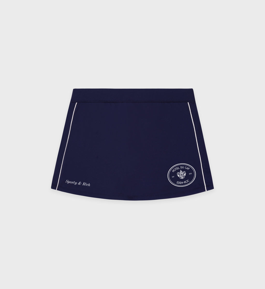Eden Crest Court Skirt - Navy/White – Sporty & Rich