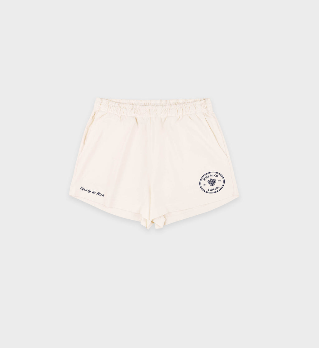 Eden Crest Disco Short - Cream/Navy – Sporty & Rich