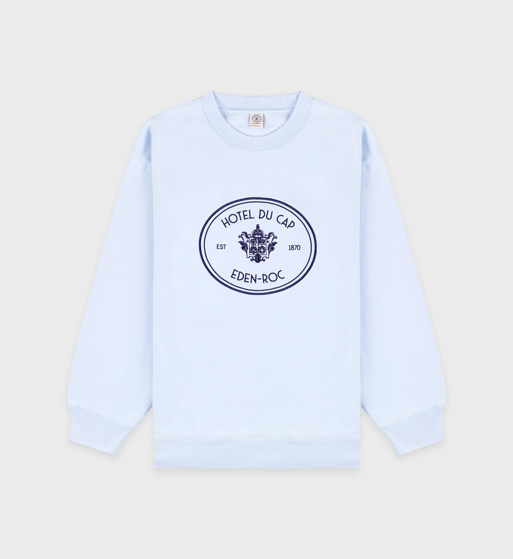 Eden Crest Crewneck - Ciel/Navy – Sporty & Rich