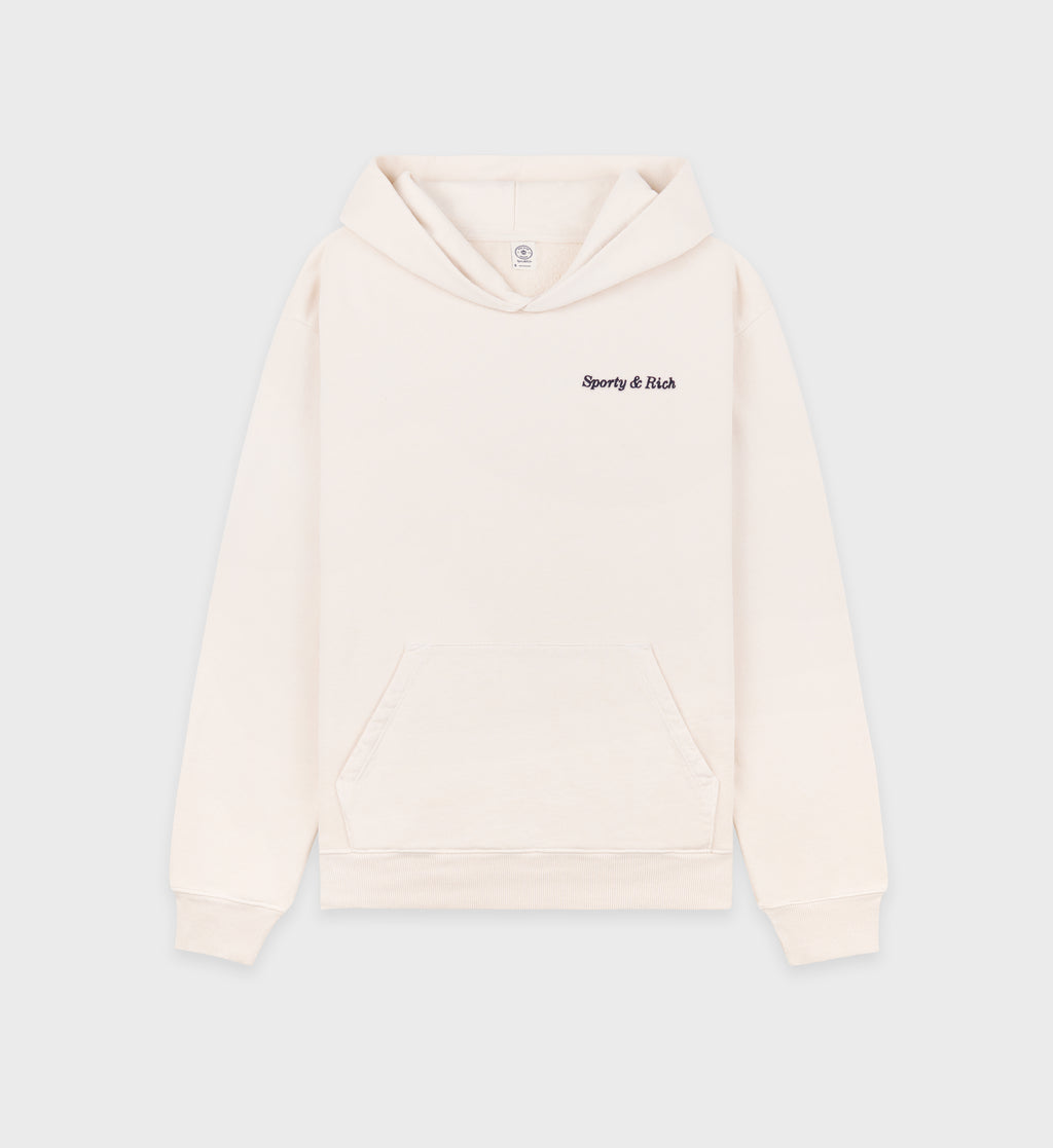 Eden Crest Hoodie - Cream/Navy – Sporty & Rich