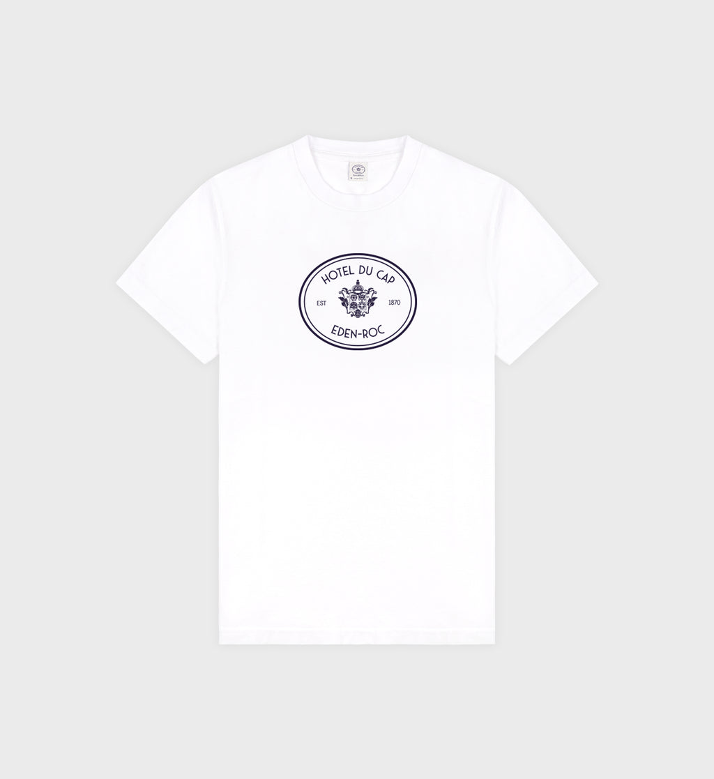 Eden Crest T-Shirt - White/Navy – Sporty & Rich
