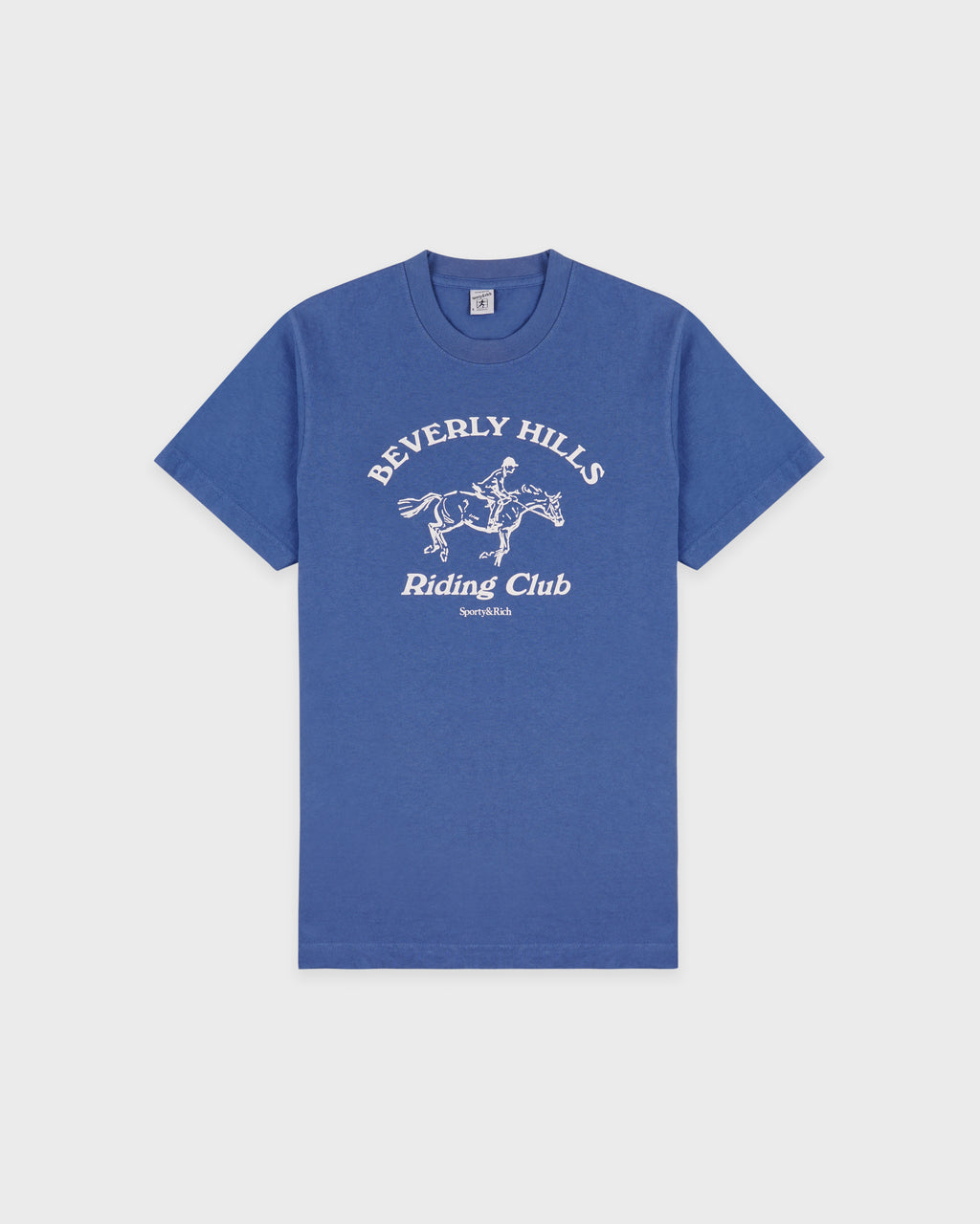 BH Riding Club T-Shirt - Pier Blue/Ecru – Sporty & Rich