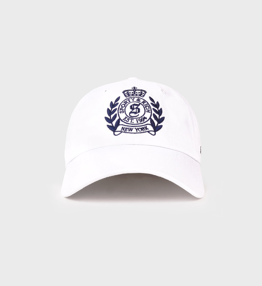 H&W Crest Hat - White/Navy – Sporty & Rich