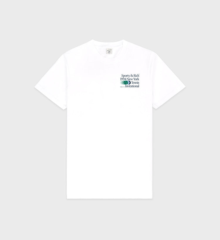 SRC Cropped Shirt - White/Navy – Sporty & Rich