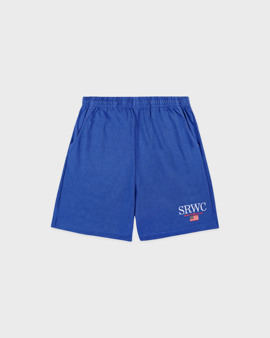 Nautical Embroidered Gym Short - Team Blue/White – Sporty & Rich