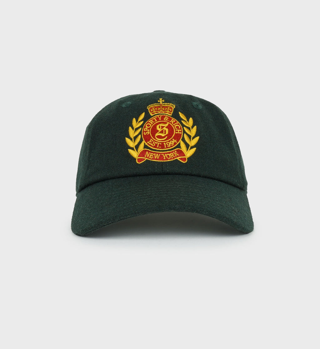 NY Crest Wool Hat - Forest/Gold – Sporty & Rich