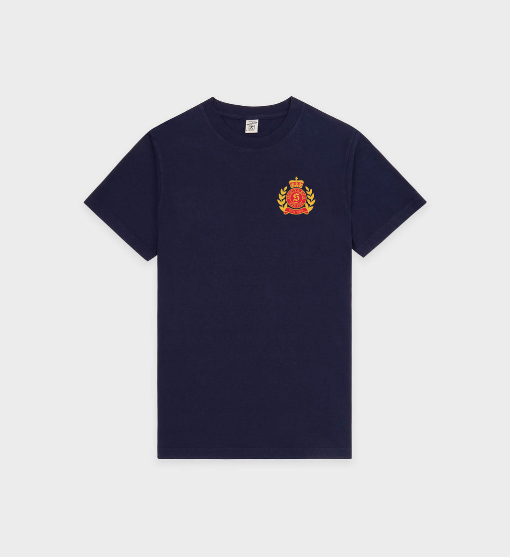 NY Crest T-Shirt - Navy/Gold – Sporty & Rich