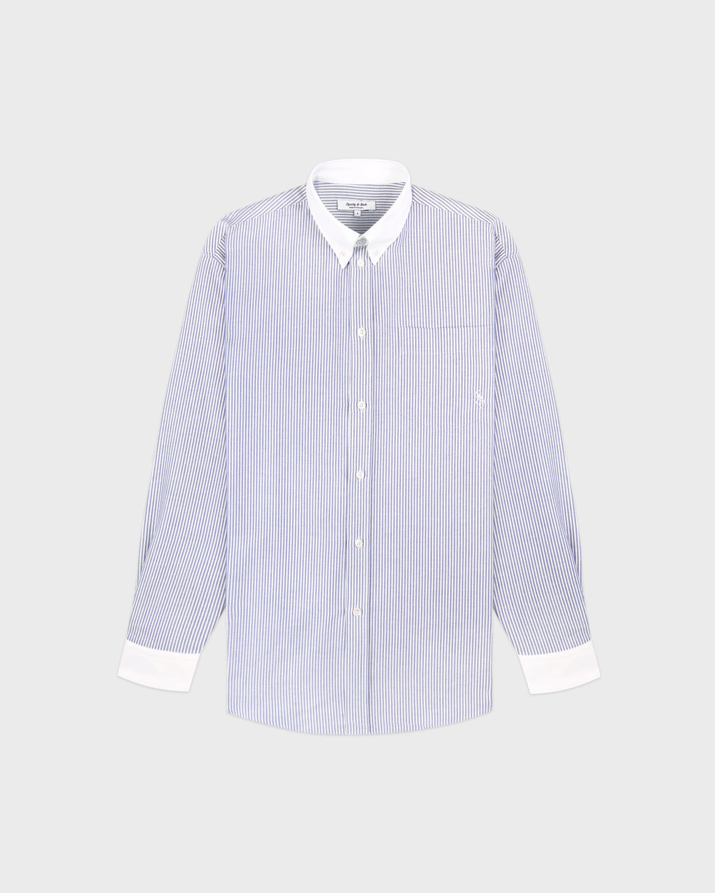 SRC Oversized Oxford Shirt - Navy Stripe – Sporty & Rich