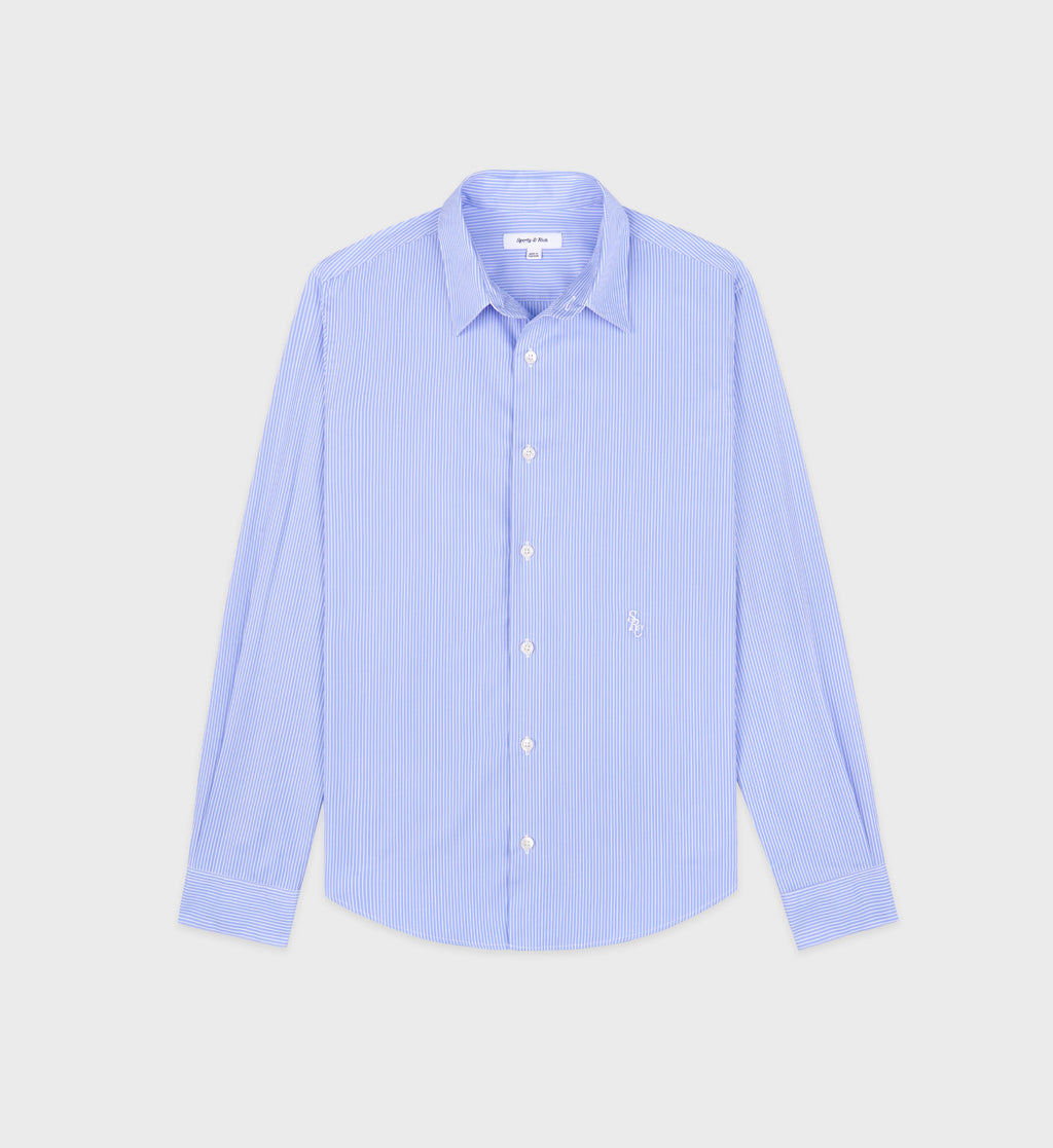 SRC Shirt - Blue/White Striped – Sporty & Rich