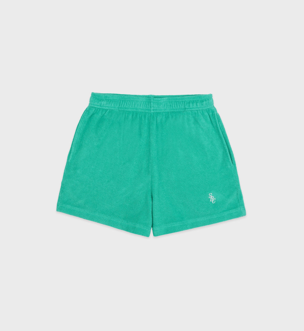 SRC Terry Short - Caribbean/White – Sporty & Rich