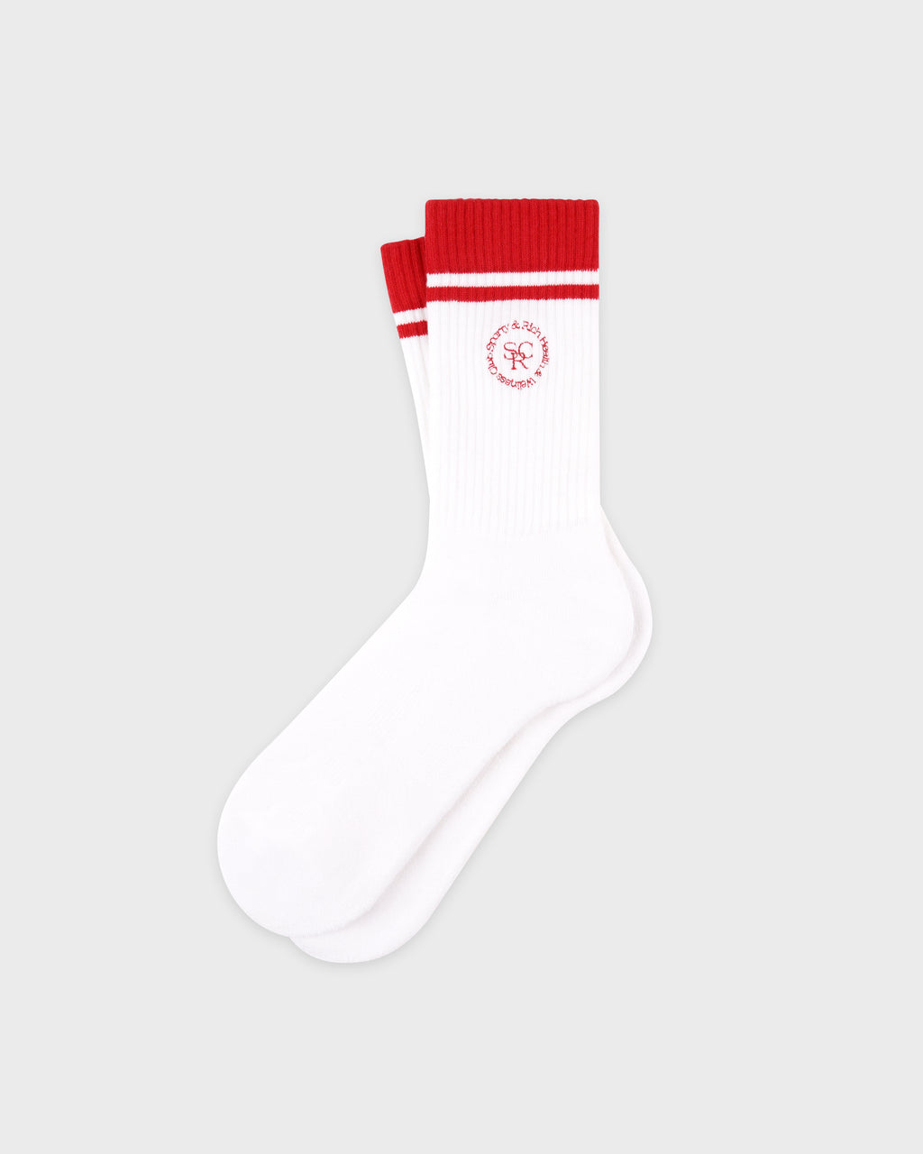 SRHWC Socks - White/Ruby – Sporty & Rich