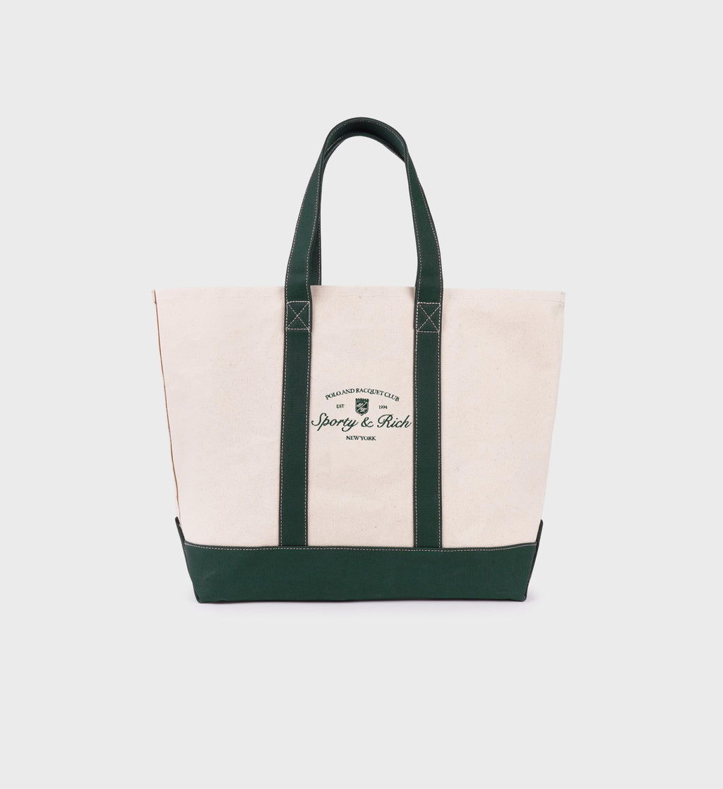 Syracuse Two Tone Tote Bag - Natural/Alpine – Sporty & Rich