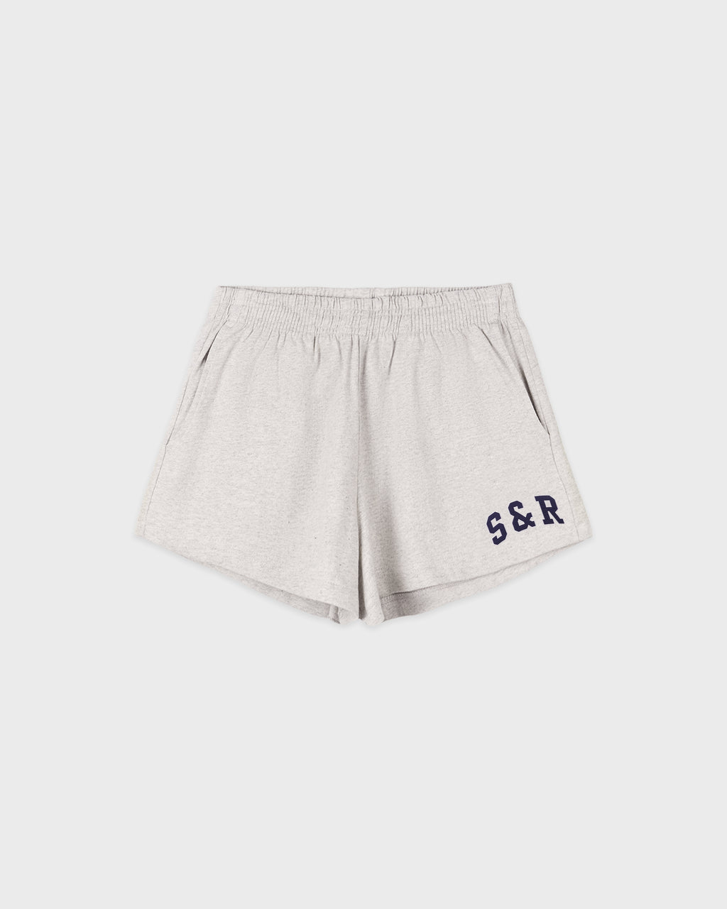 S&R Ivy Disco Short - Heather Gray/Navy – Sporty & Rich