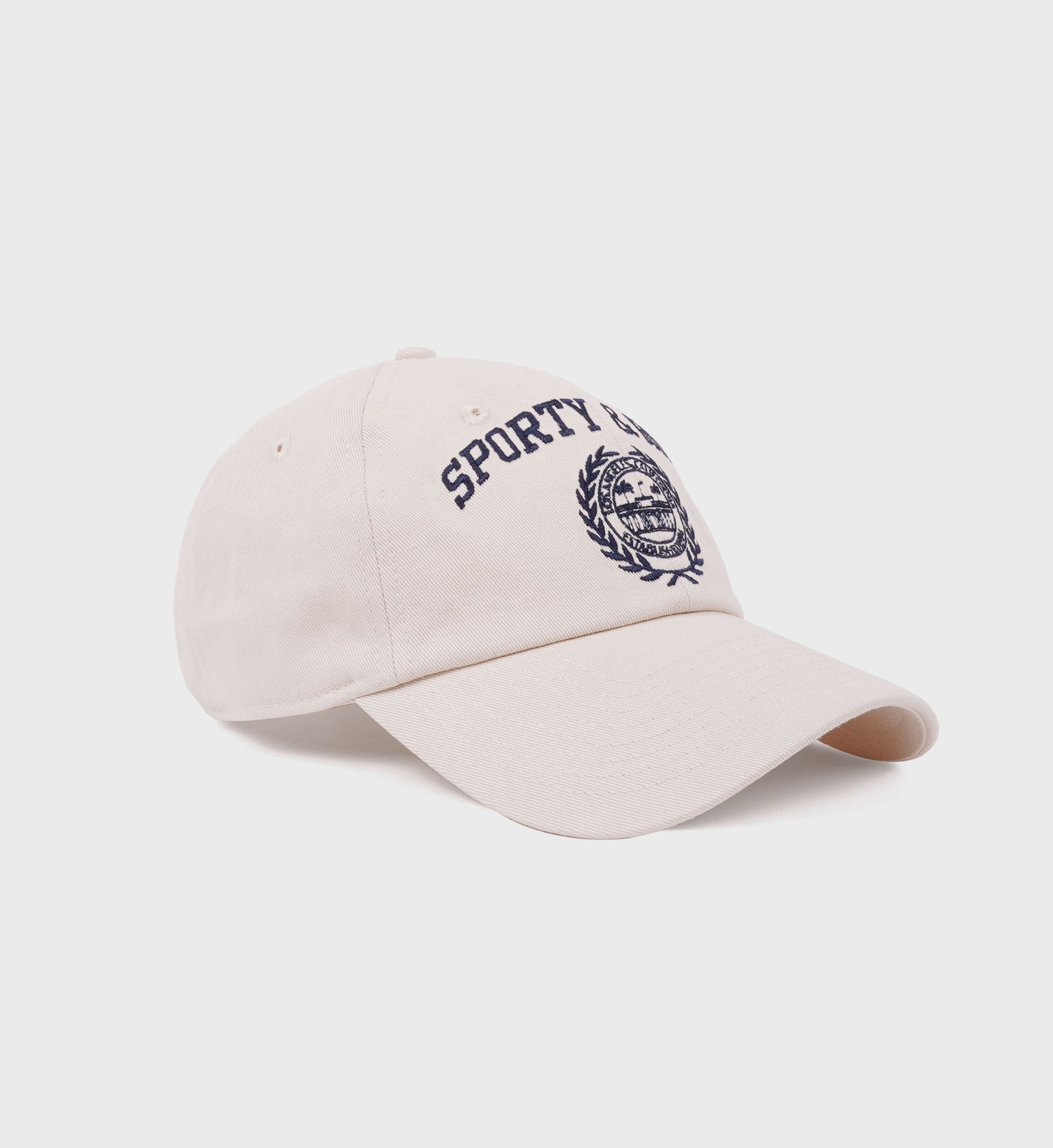 Varsity Crest Hat - Cream/Navy – Sporty & Rich