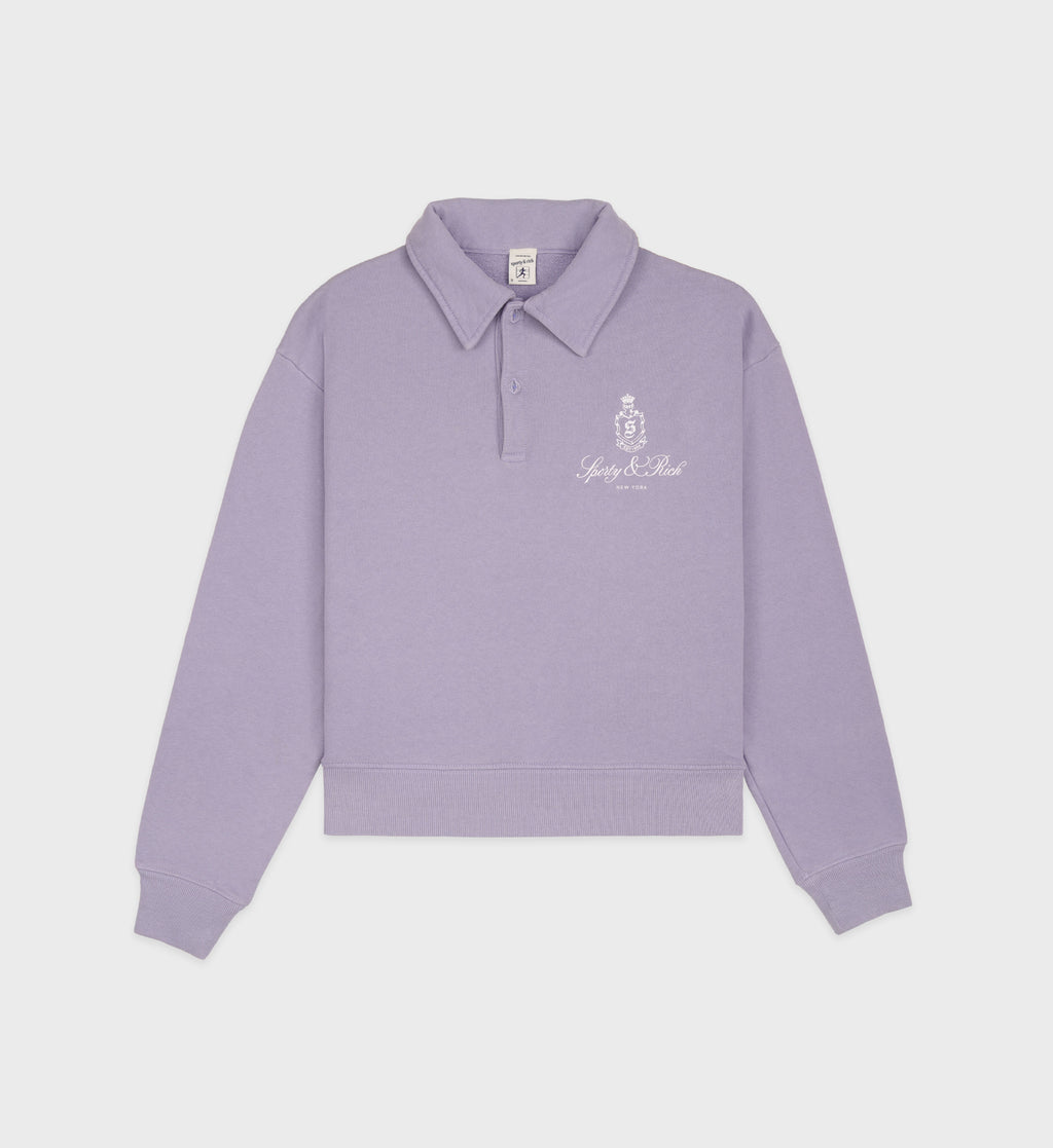 Vendome Polo - Soft Lilac/White – Sporty & Rich