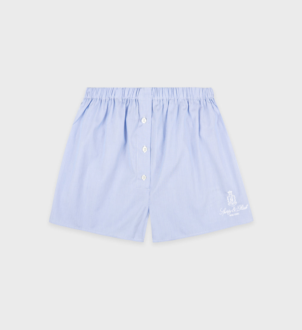 Vendome Mini Boxer Short - Light Blue Striped – Sporty & Rich