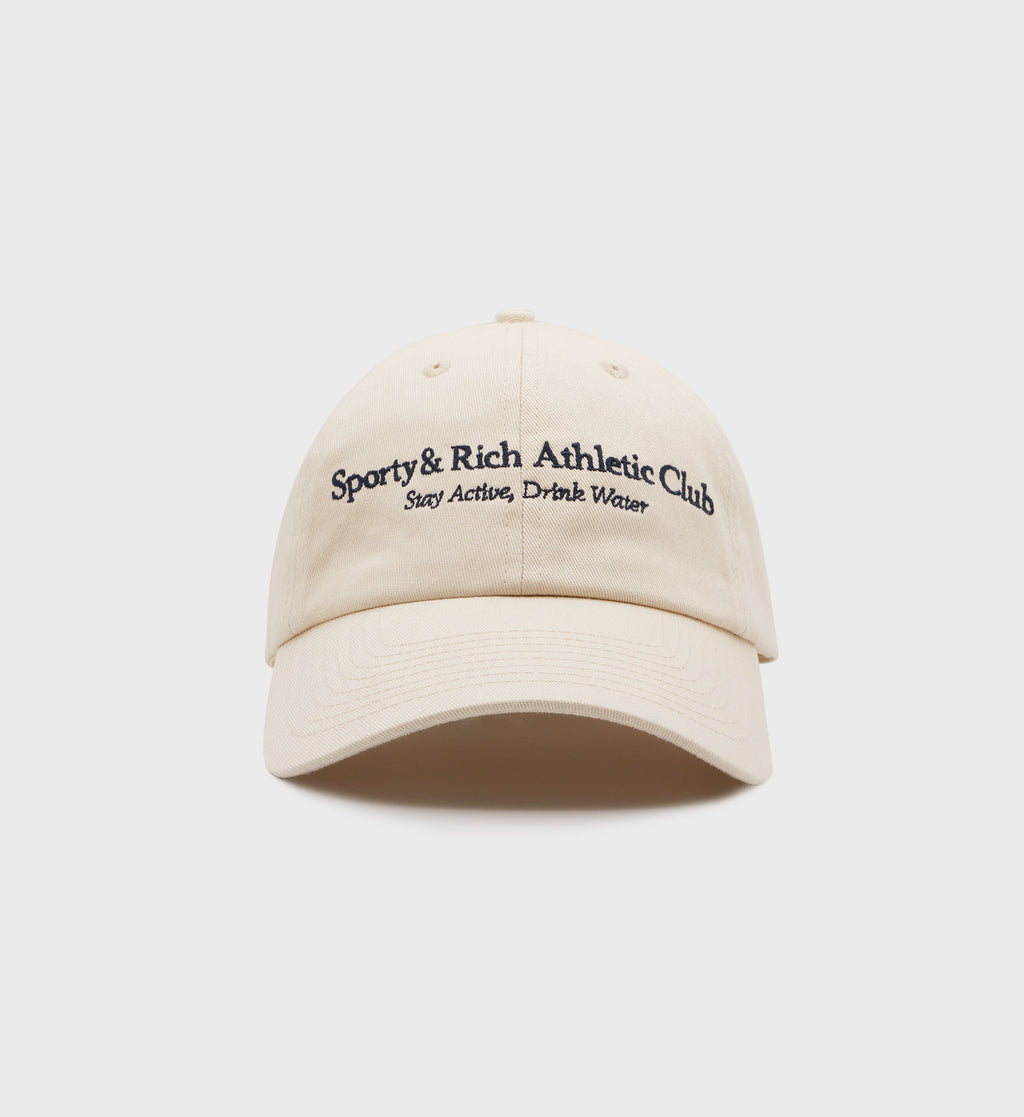 Athletic Club Hat - Cream/Navy – Sporty & Rich
