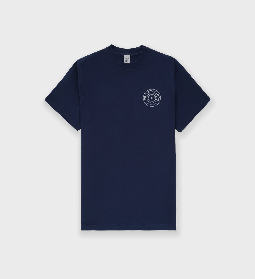 Connecticut Crest T-Shirt - Navy – Sporty & Rich