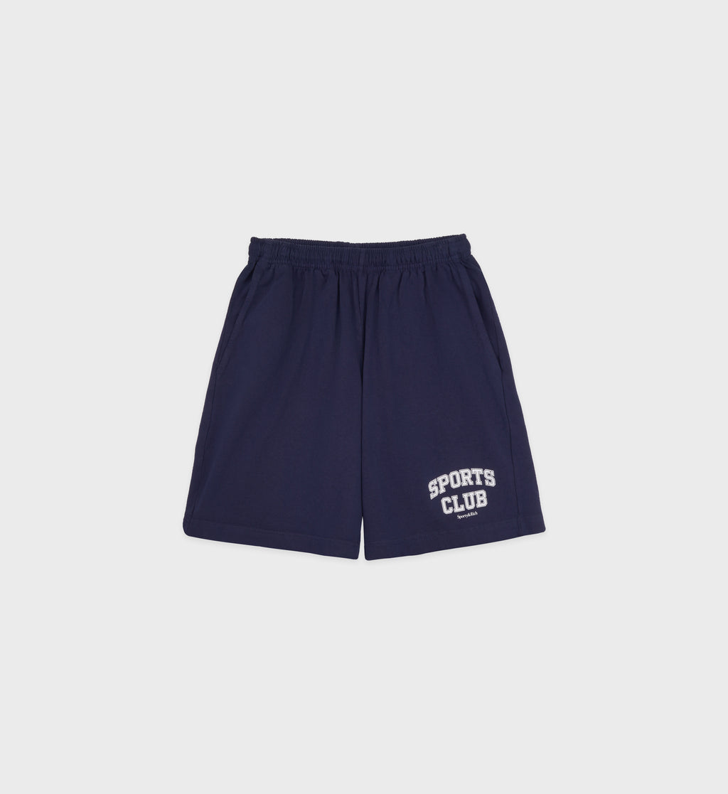 Varsity Gym Short - Navy/White – Sporty & Rich